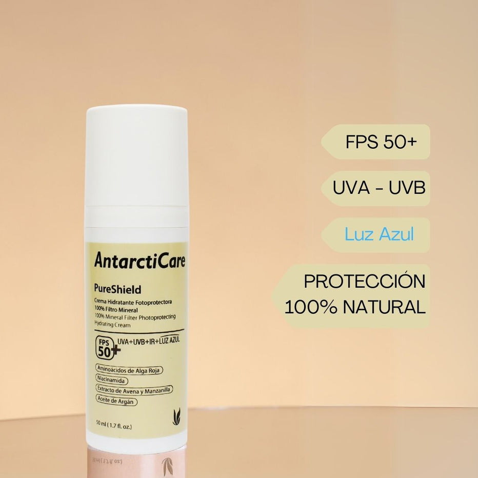 PureShield® Fotoprotector Natural FPS50+ – AntarctiCare